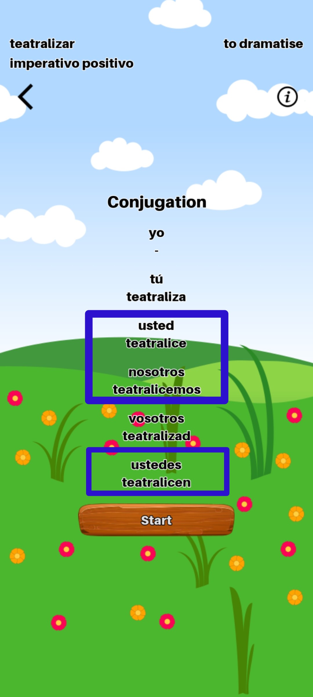Spanish Verb of the day - DOMA Games