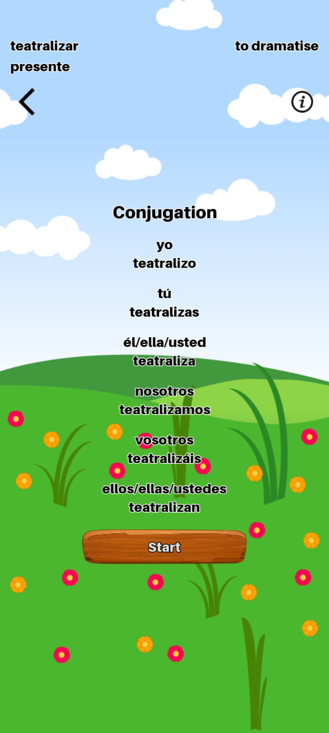Spanish Verb of the day - DOMA Games